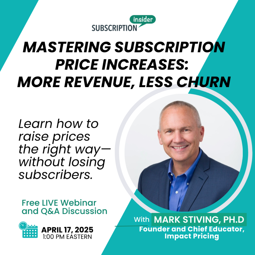 Subscription Insider - Insight to drive subscription growth.